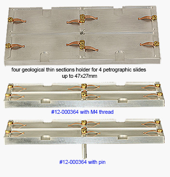 EM-Tec geological thin section and slide holders