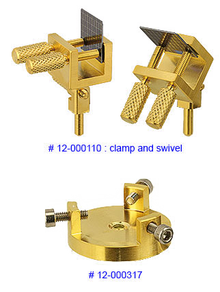 EM-Tec gold plated SEM sample holders and pin stub adapters